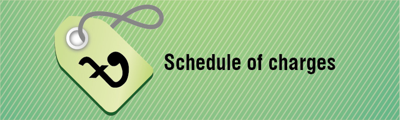 Schedule of Charges - Mutual Trust Bank Limited